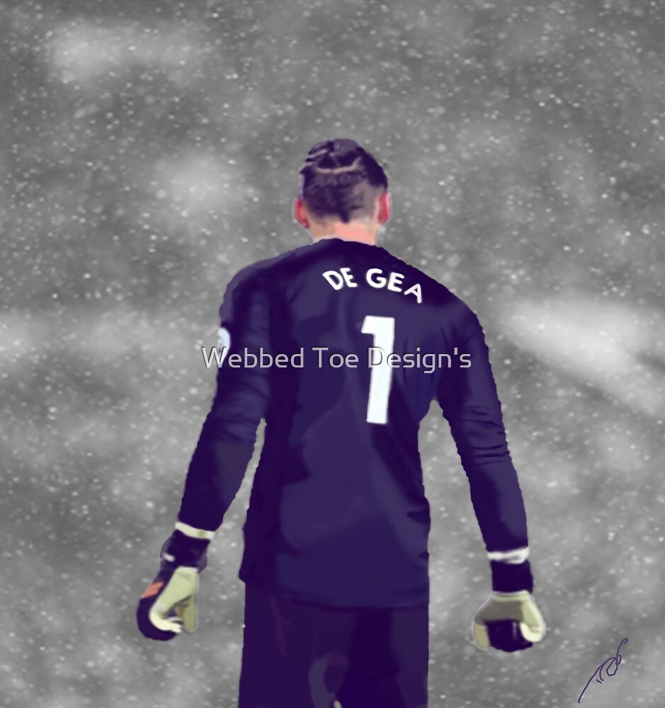 "David de Gea" by Webbed Toe Design's | Redbubble