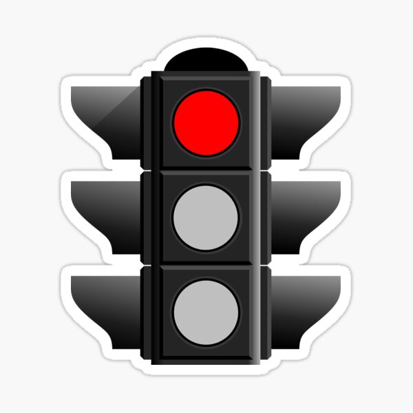 "stop, traffic light" Sticker for Sale by Mexican-Art | Redbubble