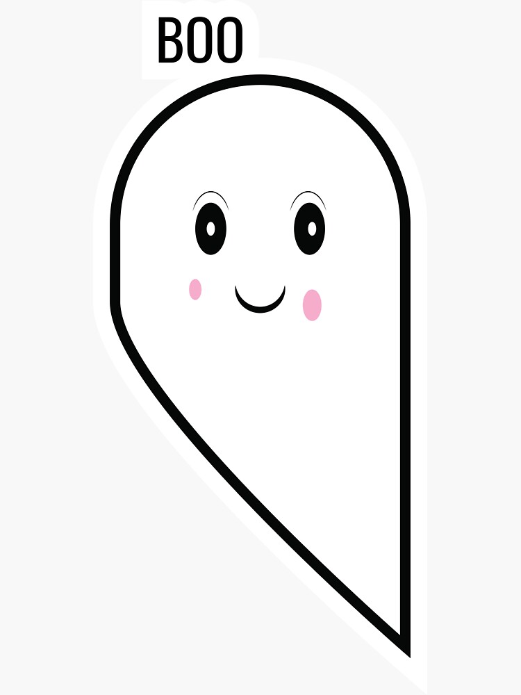 "Boo Halloween Sticker Sticker" Sticker for Sale by stickerbundle ...