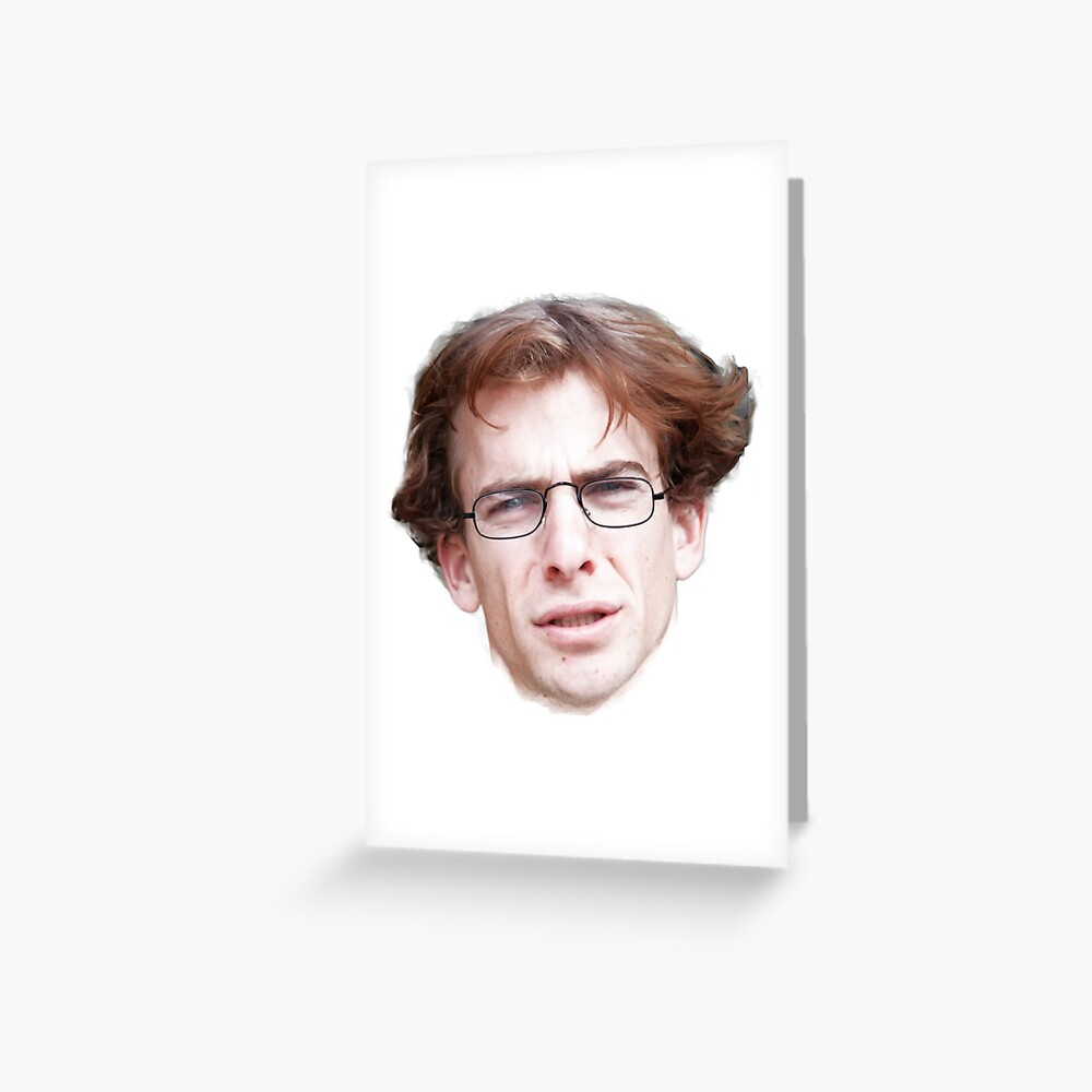 "cherdleys face meme" Greeting Card for Sale by michaalec | Redbubble