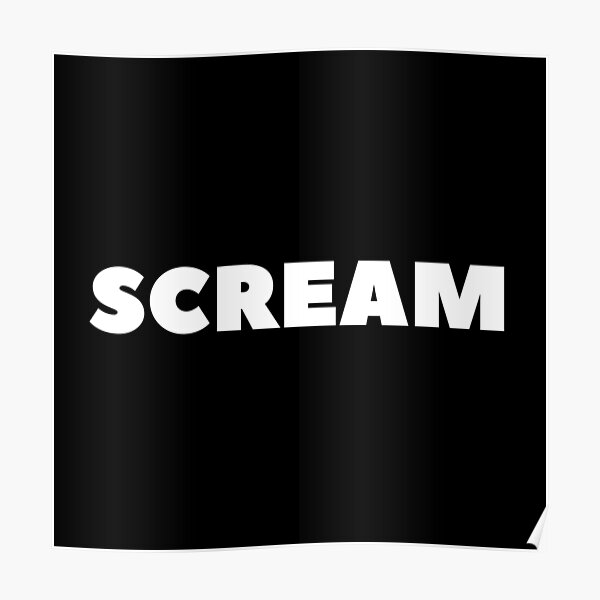 "Ghostface Scream" Poster for Sale by madraso | Redbubble
