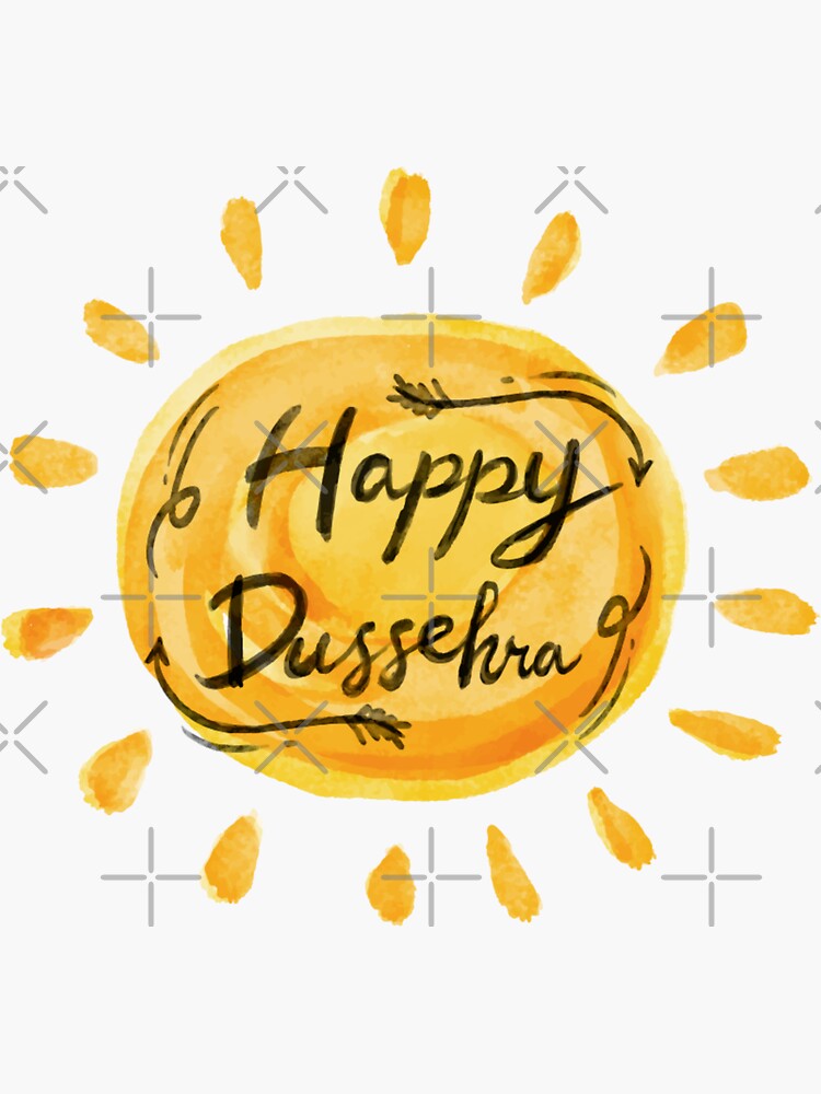 "Happy Dussehra - Dussehra" Sticker for Sale by SkippyDesign | Redbubble