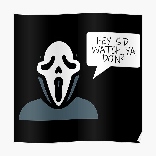 "Ghostface Scream" Poster for Sale by madraso | Redbubble