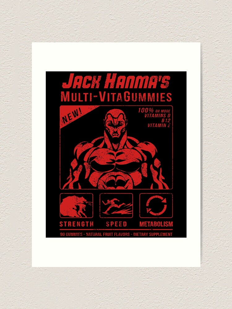 "Cool Jack Hanma Old Red Design from Baki Hanma the Grappler Anime and ...