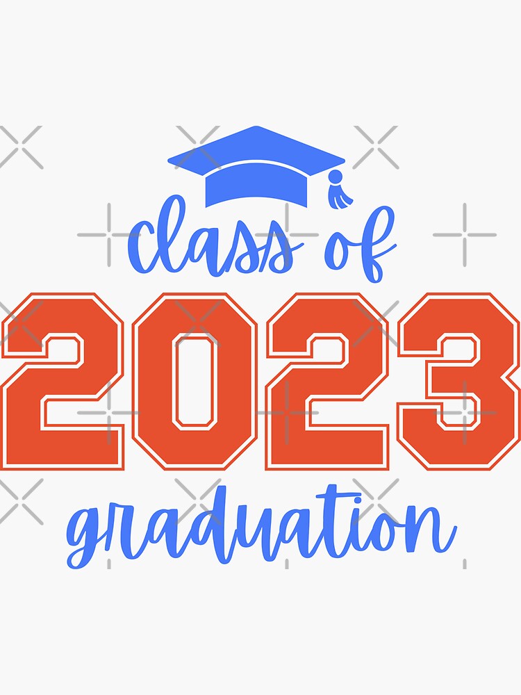 " Graduating Class of 2023 / Seniors " Sticker for Sale by BronikowskiART | Redbubble