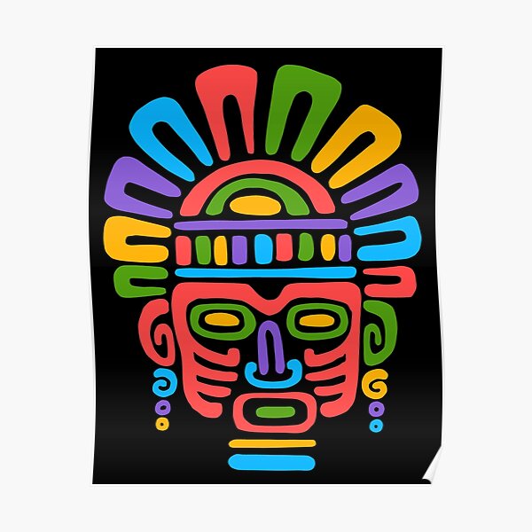 "Incas culture, head icon" Poster for Sale by MIRO3D | Redbubble