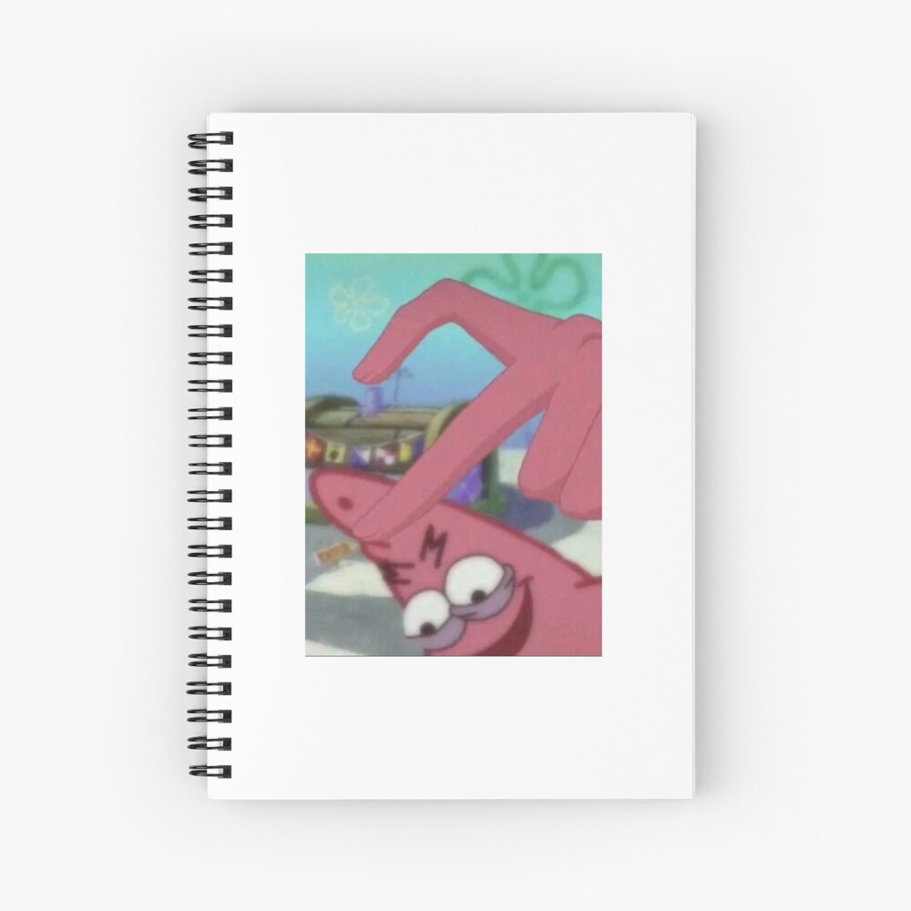 "Patrick star meme" Spiral Notebook for Sale by Smileeveryday27 | Redbubble
