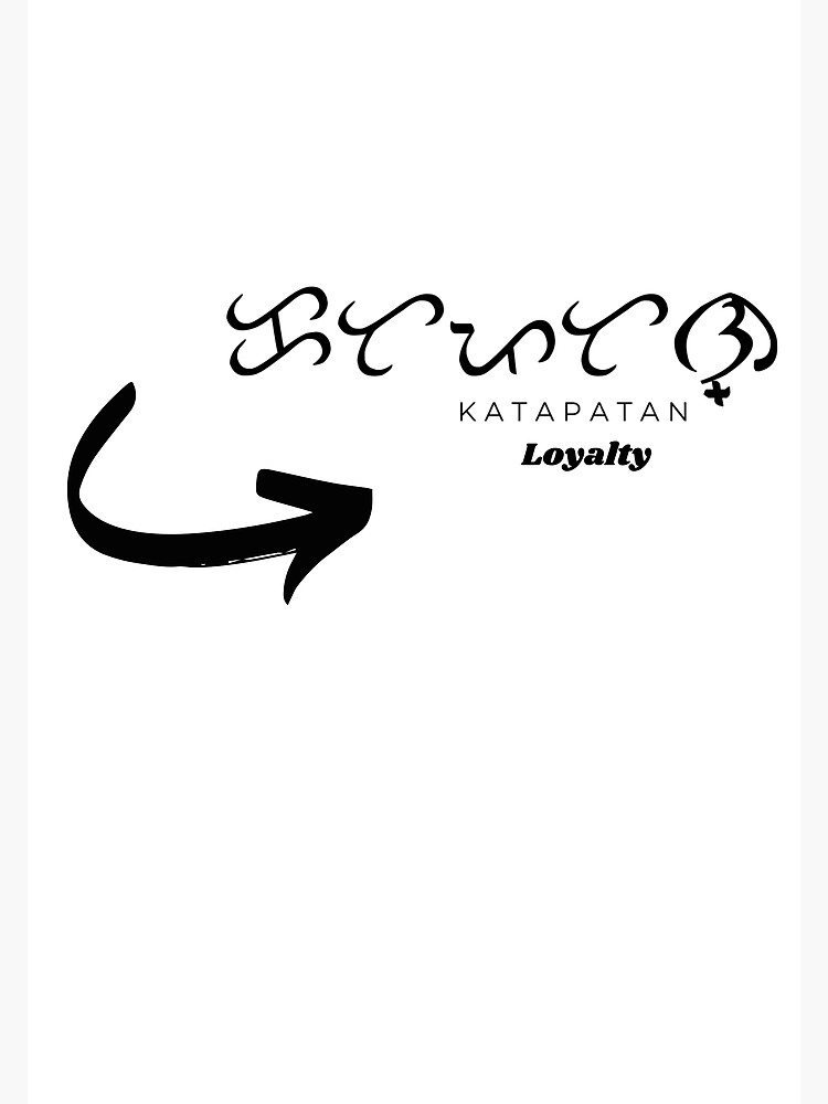 "Katapatan Alibata baybayin Pilipinas" Poster for Sale by MaeAnn-Shop ...
