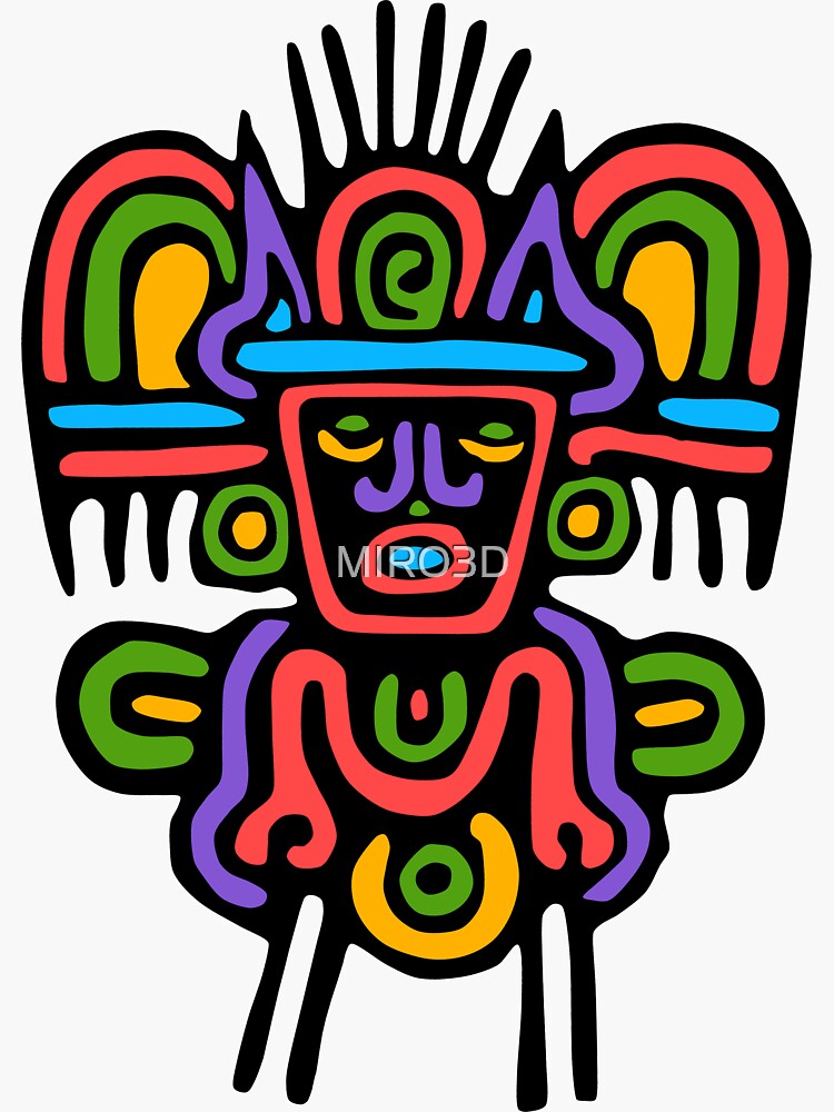 "Inca culture, Inca figure, Inca symbol" Sticker by MIRO3D | Redbubble