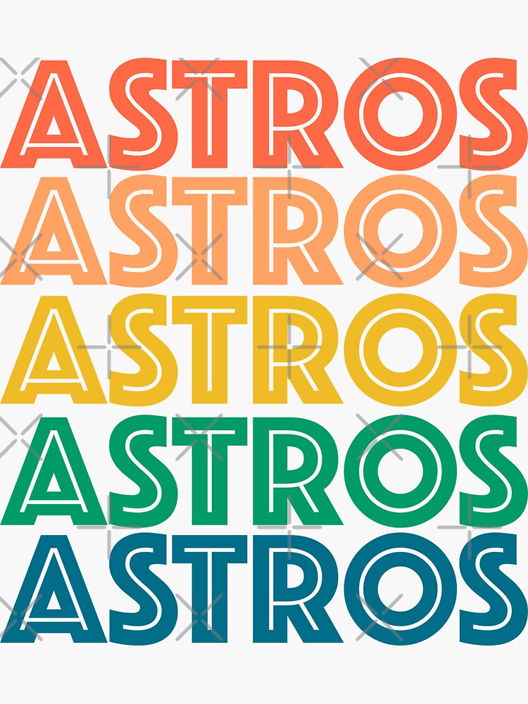 "Let's go astros houston t-shirt" Sticker for Sale by MizoFTH | Redbubble