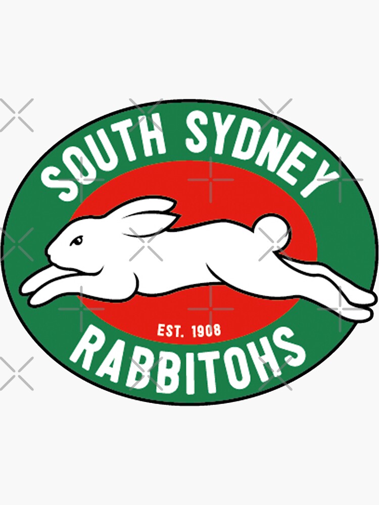 "New South Sydney Rabbitohs" Sticker for Sale by nezharegragi | Redbubble