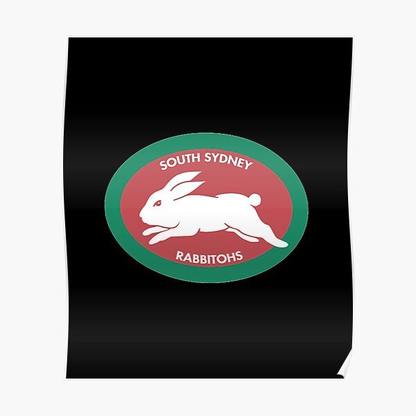 "Logo South Sydney Rabbitohs" Poster for Sale by nezharegragi | Redbubble