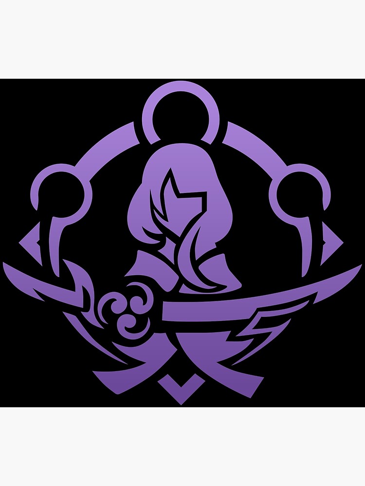 "Raiden Shogun logo - Genshin Impact" Poster for Sale by Damien Pepper ...