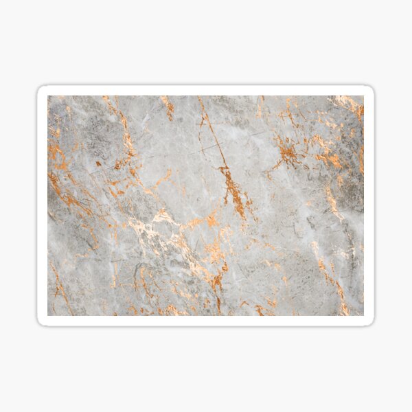 "luxurious white gray and rose gold marble texture" Sticker for Sale by ...