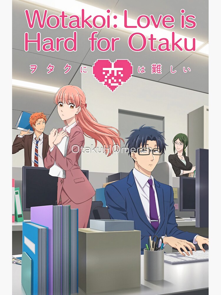 "Wotakoi Love is Hard for Otaku" Sticker for Sale by OtakuHQmerch ...