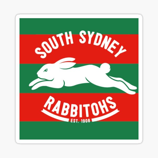 "New South Sydney Rabbitohs" Sticker for Sale by nezharegragi | Redbubble