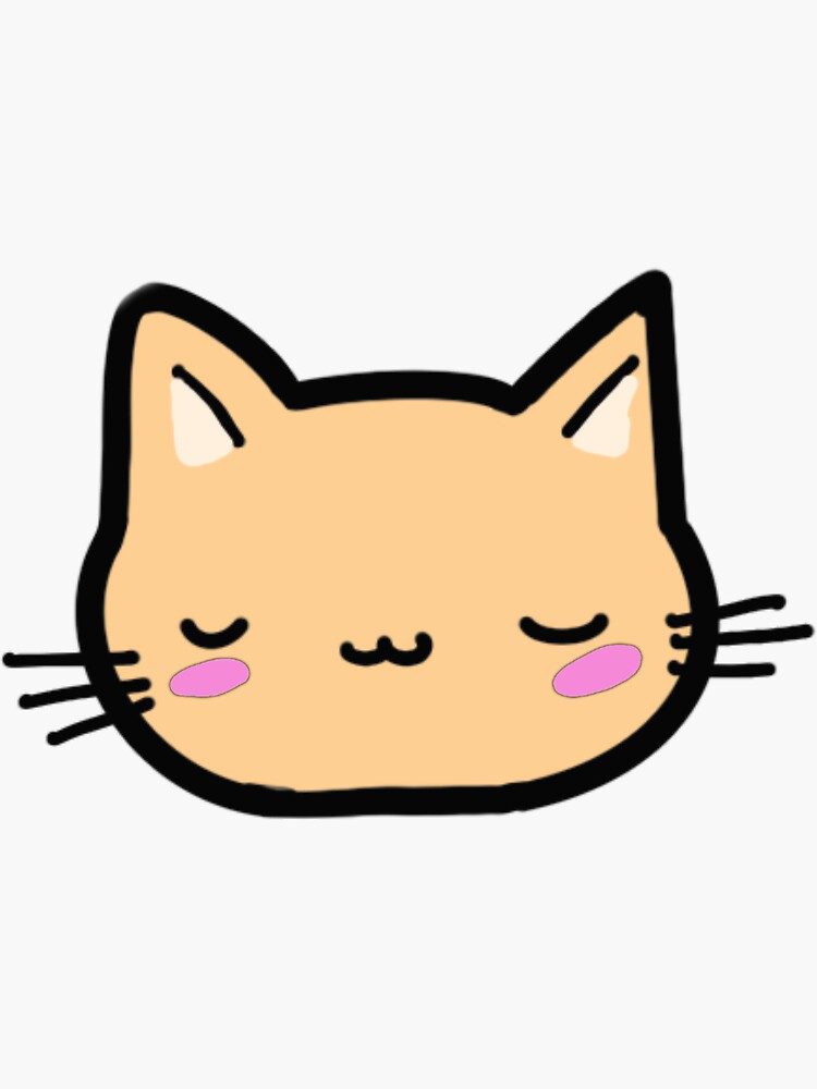 "Brown Cat 3 - HaPi Doodles" Sticker for Sale by HaPi-Doodles | Redbubble