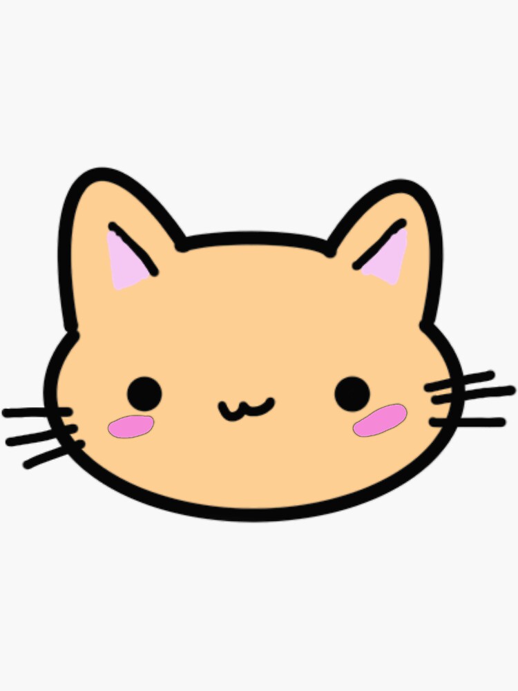 "Brown Cat 4 - HaPi Doodles" Sticker for Sale by HaPi-Doodles | Redbubble