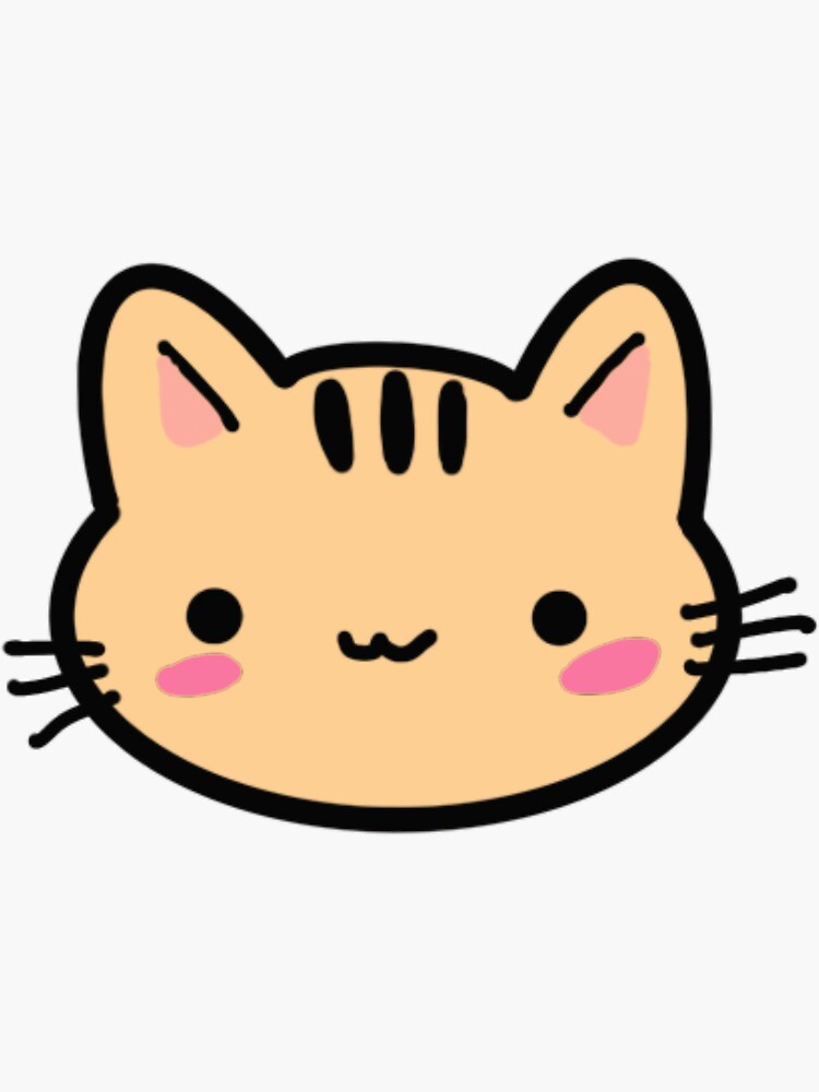 "Brown Cat 9 - HaPi Doodles" Sticker for Sale by HaPi-Doodles | Redbubble
