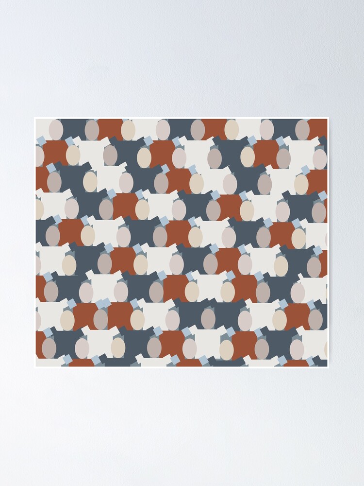 "Sports crowd vintage red blue white" Poster for Sale by hoagster ...