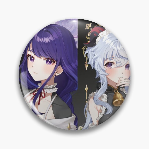 "Maid Yae Miko, Riaden, Ganyu and Keqing Genshin Impact" Pin for Sale ...