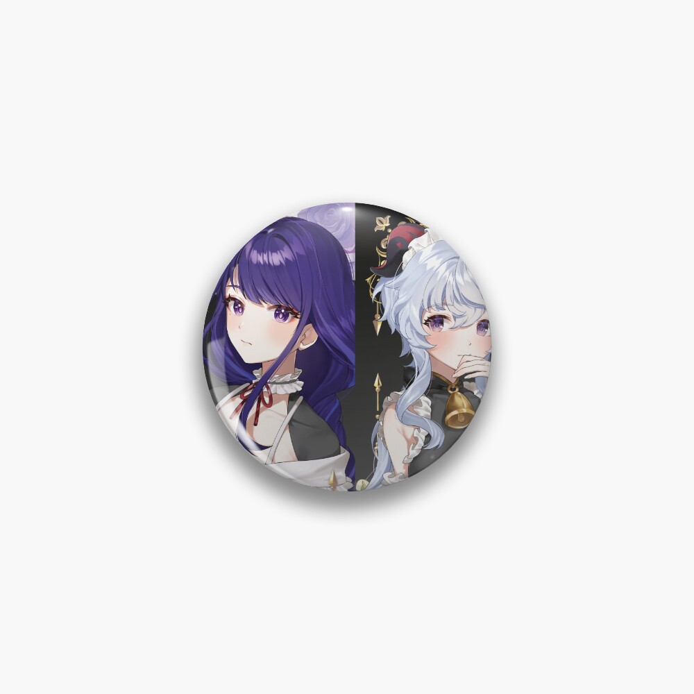 "Maid Yae Miko, Riaden, Ganyu and Keqing Genshin Impact" Pin for Sale ...