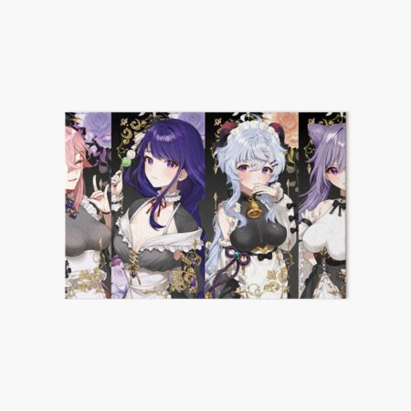 "Maid Yae Miko, Riaden, Ganyu and Keqing Genshin Impact" Art Board ...