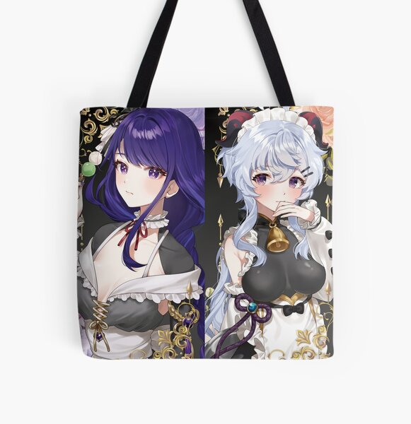 "Maid Yae Miko, Riaden, Ganyu and Keqing Genshin Impact" Tote Bag for ...