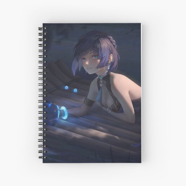 "Dizzy Midnight Yelan Genshin Impact" Spiral Notebook for Sale by ...