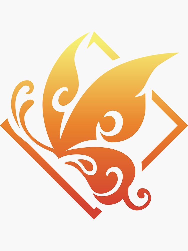 "Hu Tao logo - Genshin Impact" Sticker for Sale by damomonkey | Redbubble