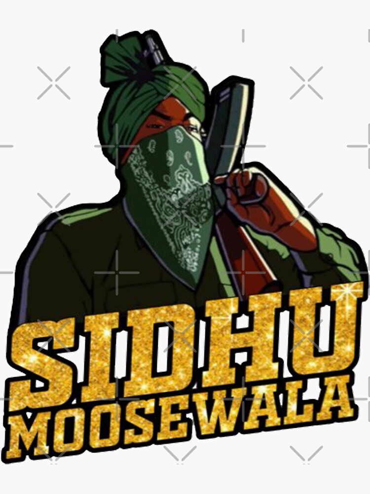 "sidhu moose wala" Sticker for Sale by byDYLA | Redbubble