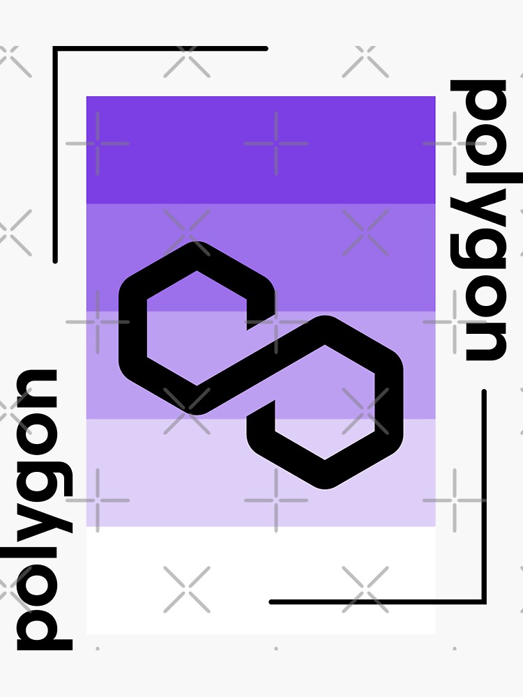 "Polygon MATIC Crypto Altcoin - Official Colour Scheme" Sticker for ...