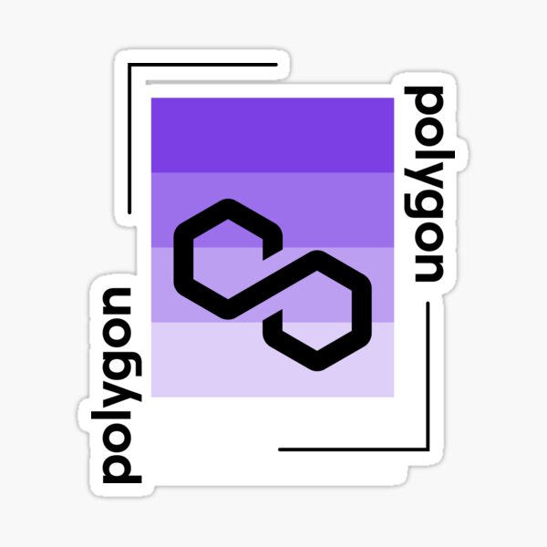 "Polygon MATIC Crypto Altcoin - Official Colour Scheme" Sticker for ...