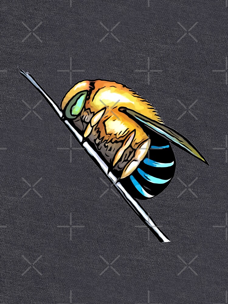 Australian Blue Banded Bee Lightweight Hoodie For Sale By