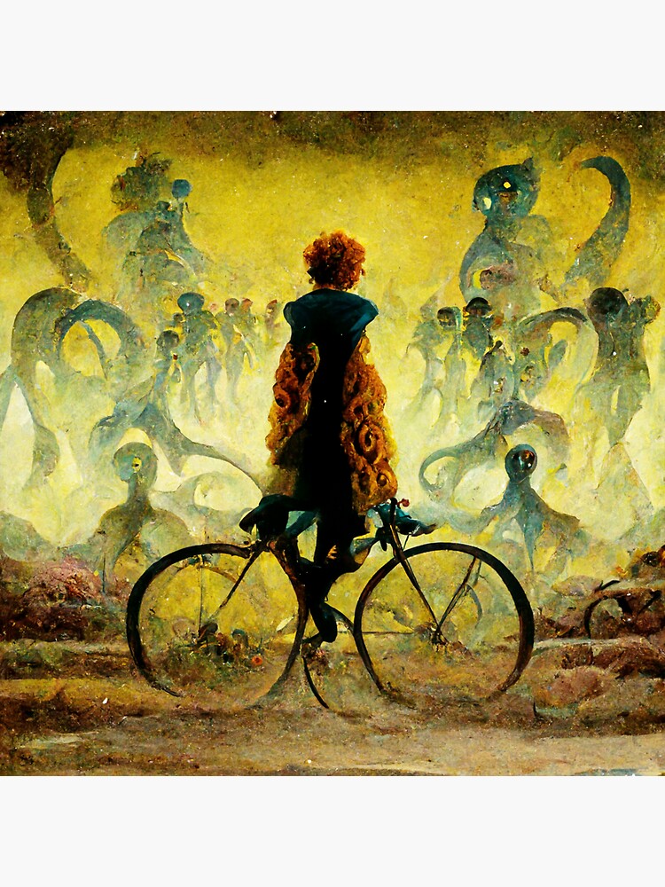 "Fini Bike" Sticker for Sale by CadenceArt | Redbubble