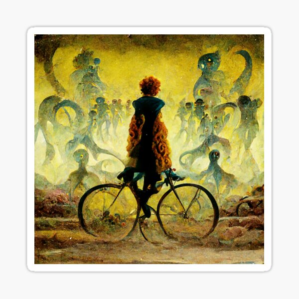 "Fini Bike" Sticker for Sale by CadenceArt | Redbubble