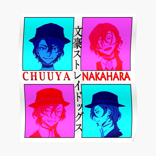 "nakahara chuuya bungo stray dogs manga" Poster for Sale by HASSANIYATT ...
