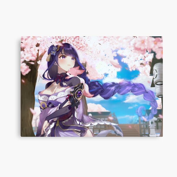 "Sakura Raiden Shogun Genshin Impact" Canvas Print for Sale by genshinwaifus | Redbubble