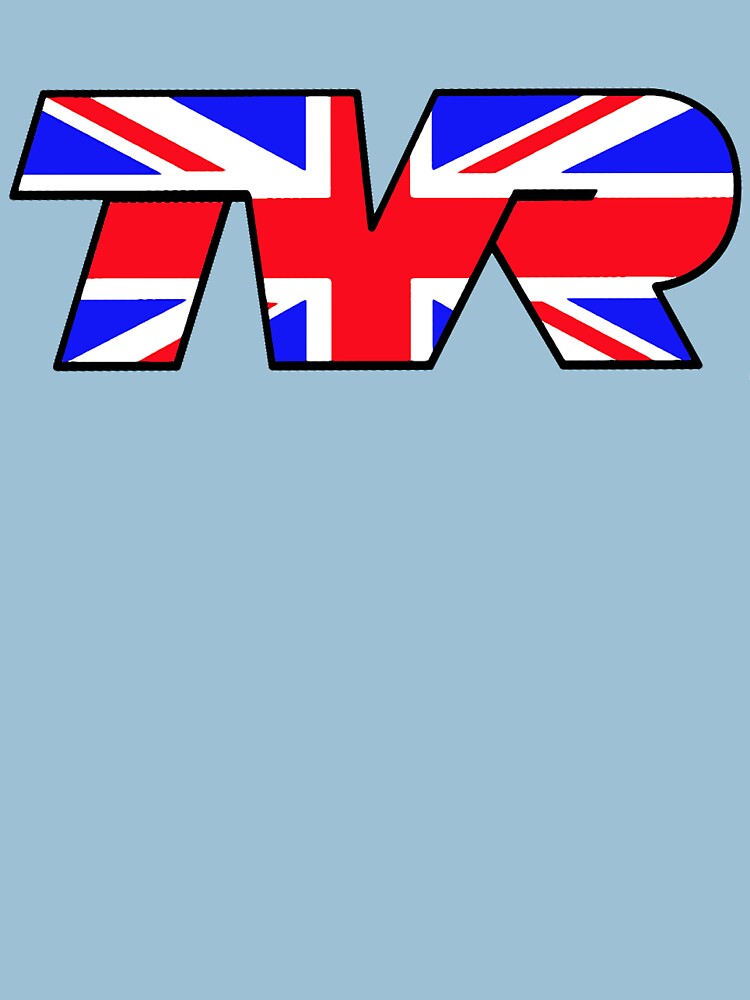 "TVR Logo Union Jack" T-shirt for Sale by JustBritish | Redbubble | tvr ...