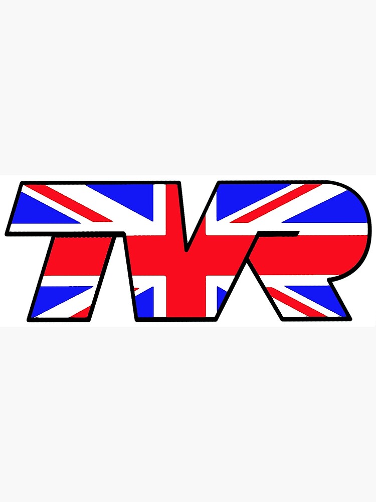 "TVR Logo Union Jack" Photographic Print for Sale by JustBritish ...