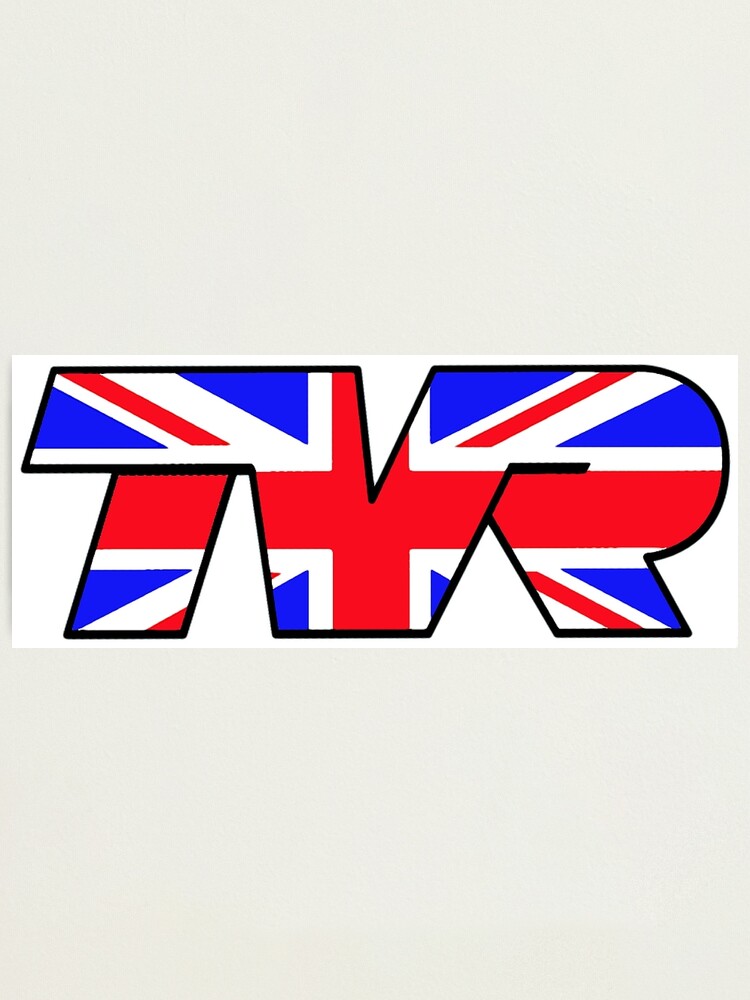 "TVR Logo Union Jack" Photographic Print for Sale by JustBritish ...