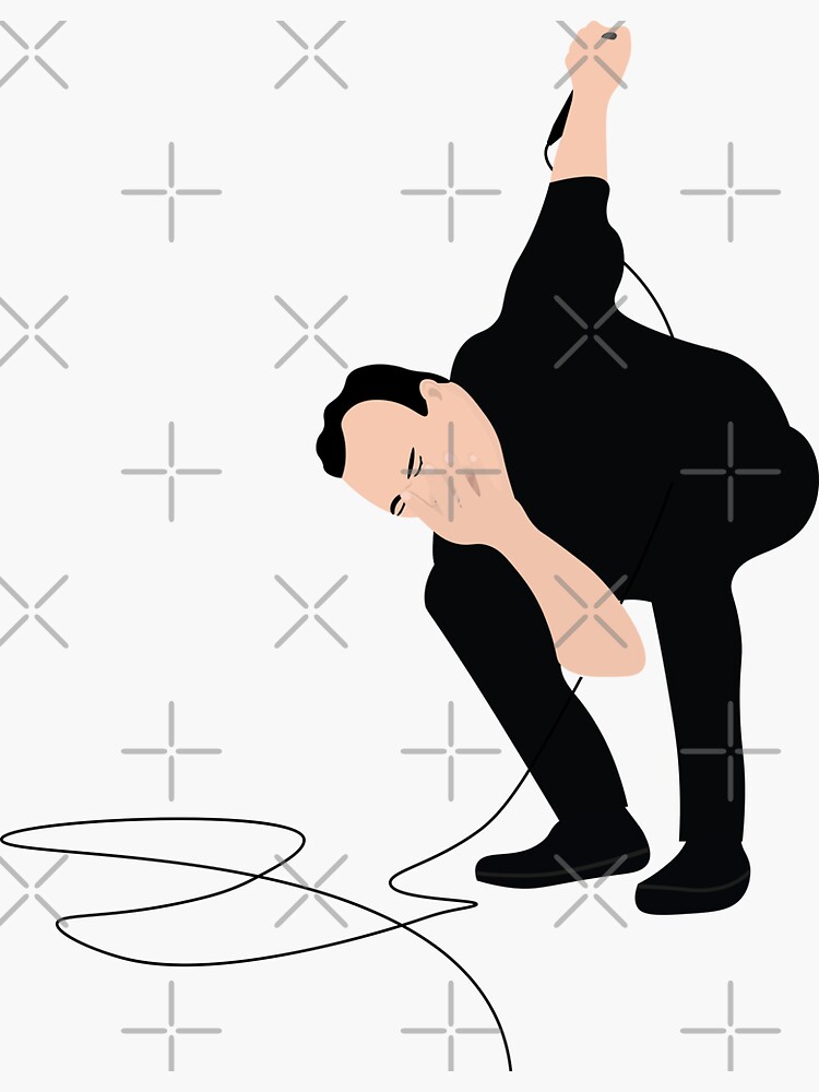 "Future Islands Sam Herring Bend" Sticker for Sale by GingerinoPom ...