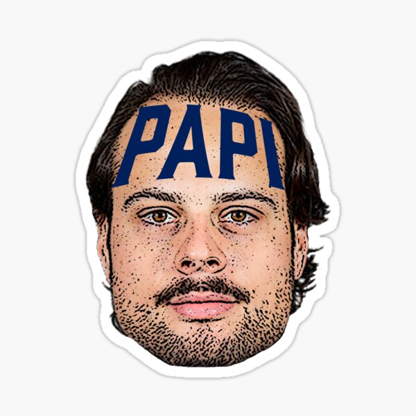 "AUSTON MATTHEWS "PAPI" Sticker" Sticker for Sale by PuckDrip | Redbubble