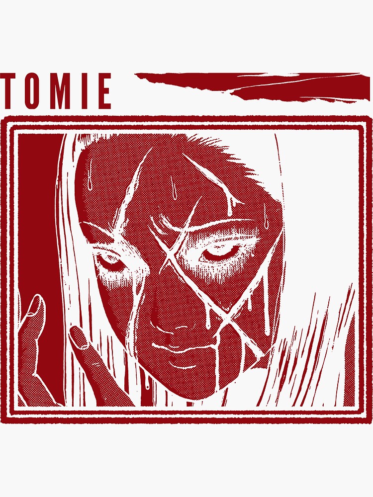"Tomie Horror Face Halloween" Sticker for Sale by weaboomean | Redbubble