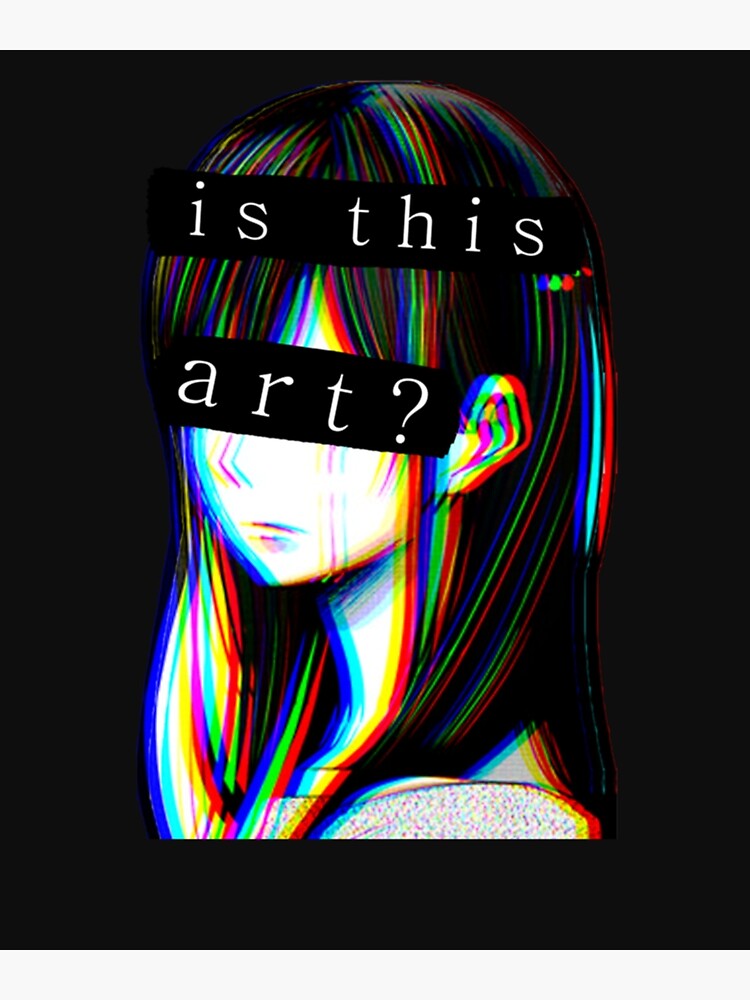 "IS THIS ART- SAD JAPANESE ANIME AESTHETIC " Poster for Sale by ...