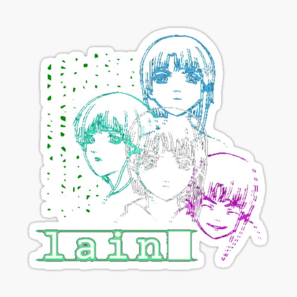 "Lain " Sticker for Sale by tomadecorhouse | Redbubble