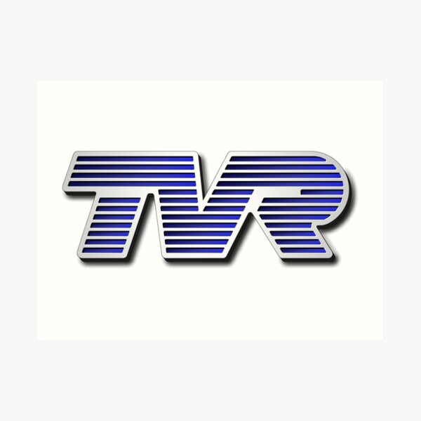 "TVR Logo Colorful" Art Print by JustBritish | Redbubble