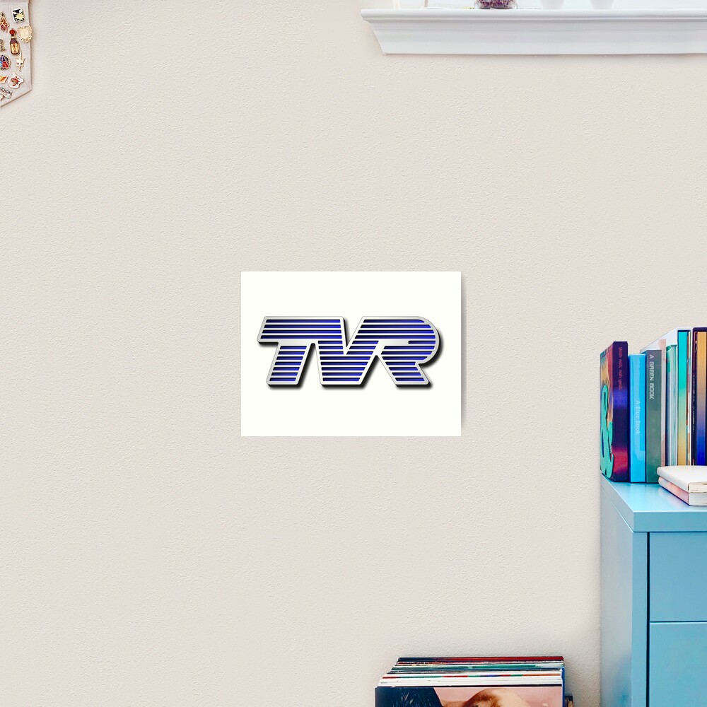 "TVR Logo Colorful" Art Print by JustBritish | Redbubble