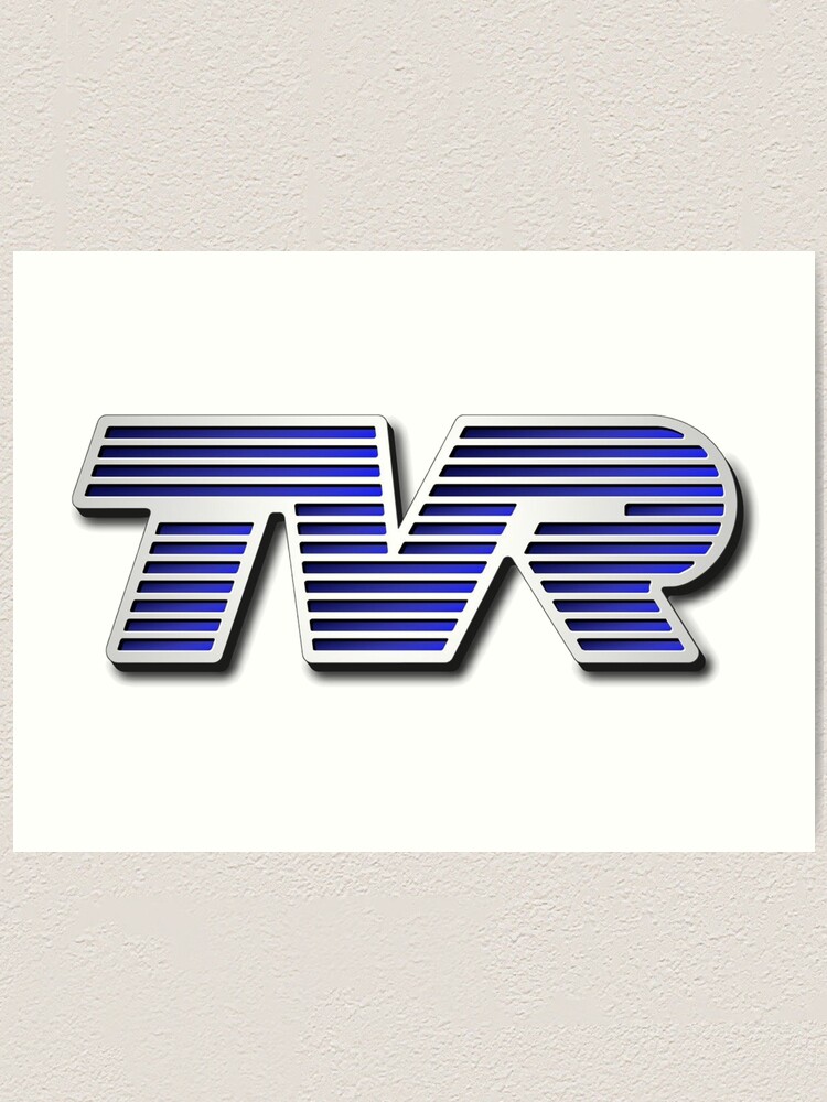 "TVR Logo Colorful" Art Print by JustBritish | Redbubble