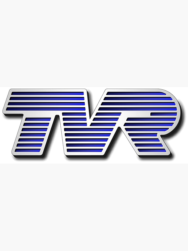 "TVR Logo Colorful" Art Print by JustBritish | Redbubble
